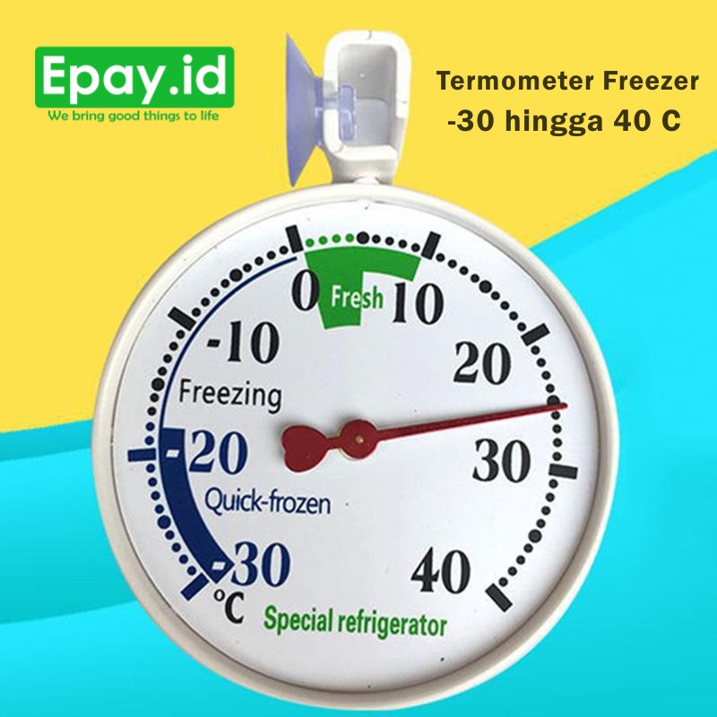 Jual Termometer Freezer Kulkas Thermometer Frozen -30 hingga 40 Derajat ...