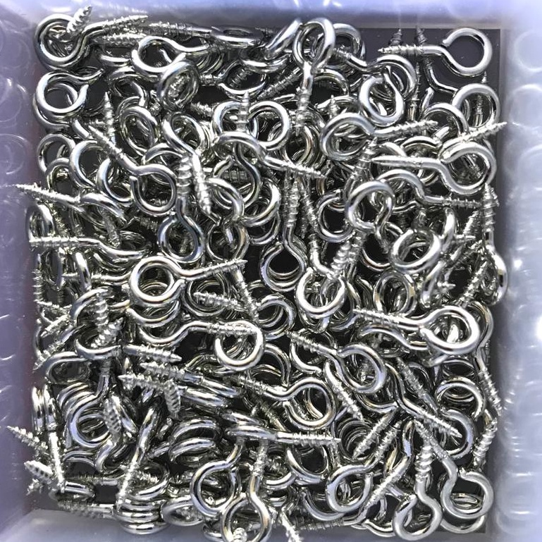 Jual Paku Ulir Paku Kait Eye Screw Baut Mini 1.2cm (12pcs) | Shopee ...