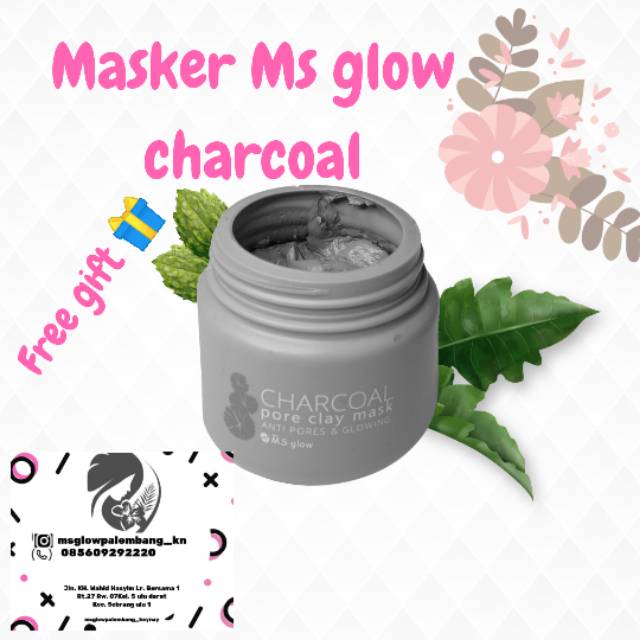 Jual Ms glow mask charcoal 100% original | Shopee Indonesia