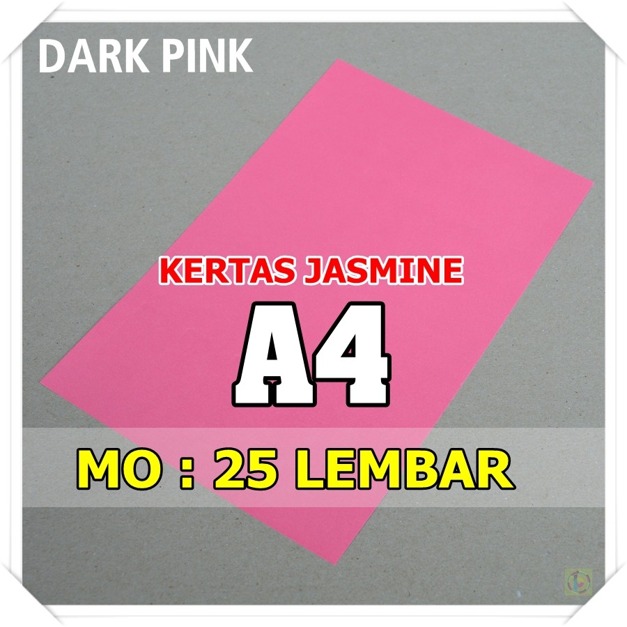 Jual [TERMURAH] Kertas Karton Jasmine / Paper Flower A4 DARK PINK ...