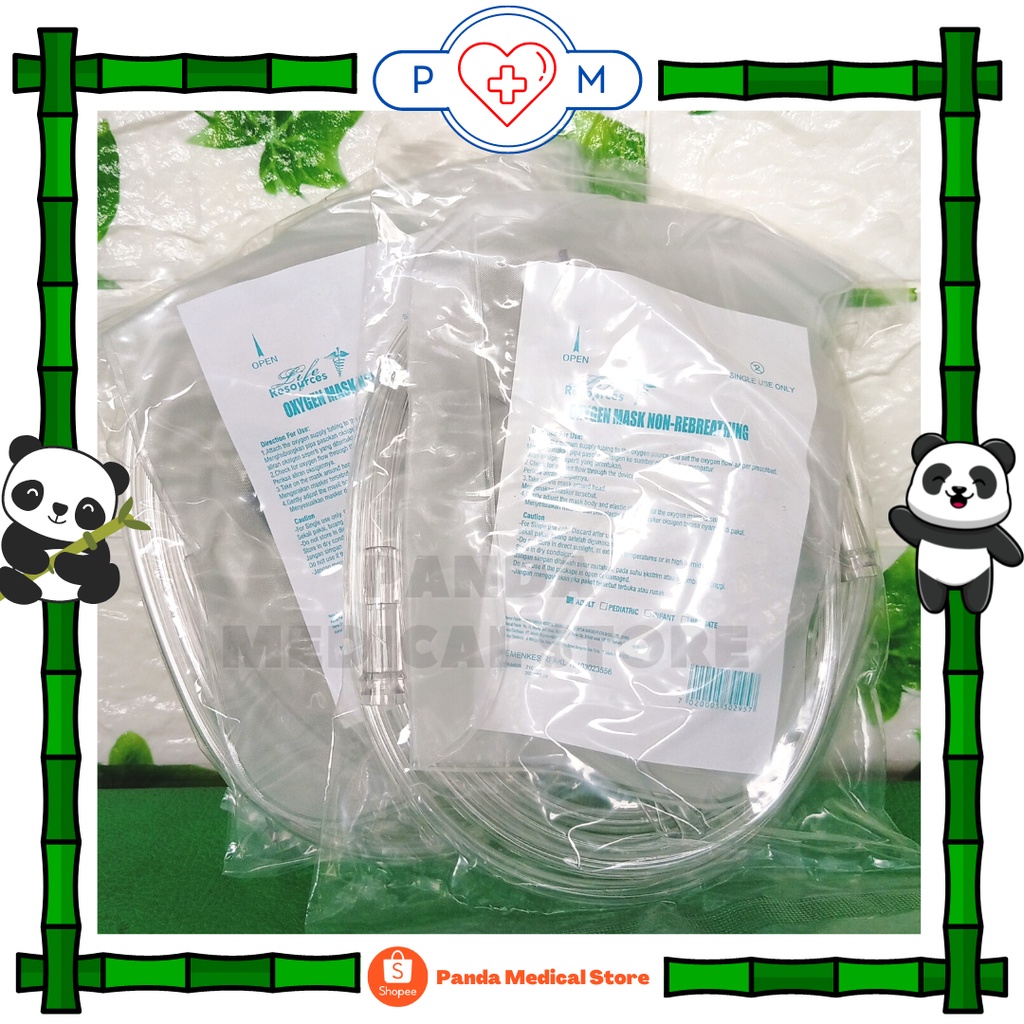 Jual Masker NRM Life Resources / Masker Non - Rebreathing Dewasa dan ...