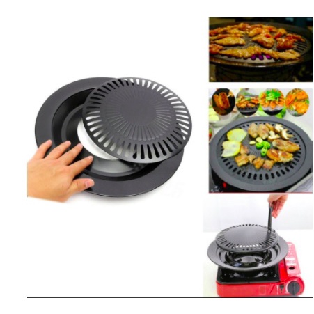 Jual alat pemanggang panggangan sate sosis roti bbq grill pan teflon ...