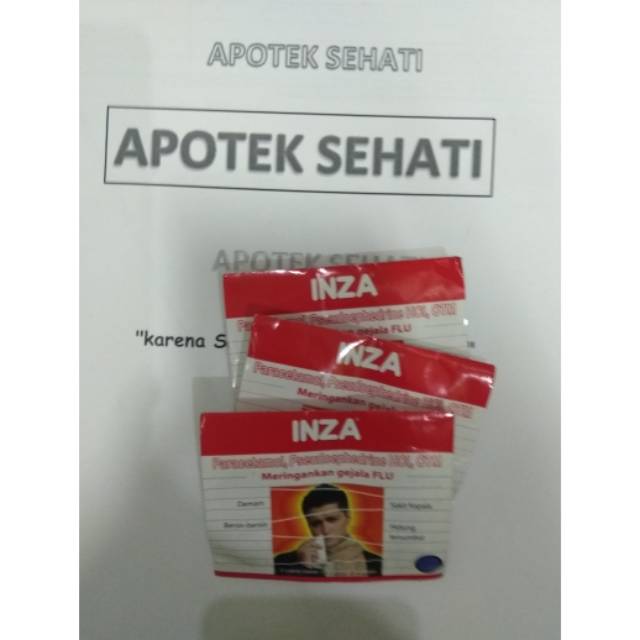 Jual INZA TABLET PER 3 STRIP OBAT FLU PILEK HIDUNG TERSUMBAT | Shopee ...