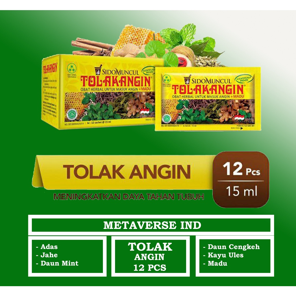 Jual Tolak Angin Cair 1 Box isi 12 Sachet untuk Dewasa | Shopee Indonesia