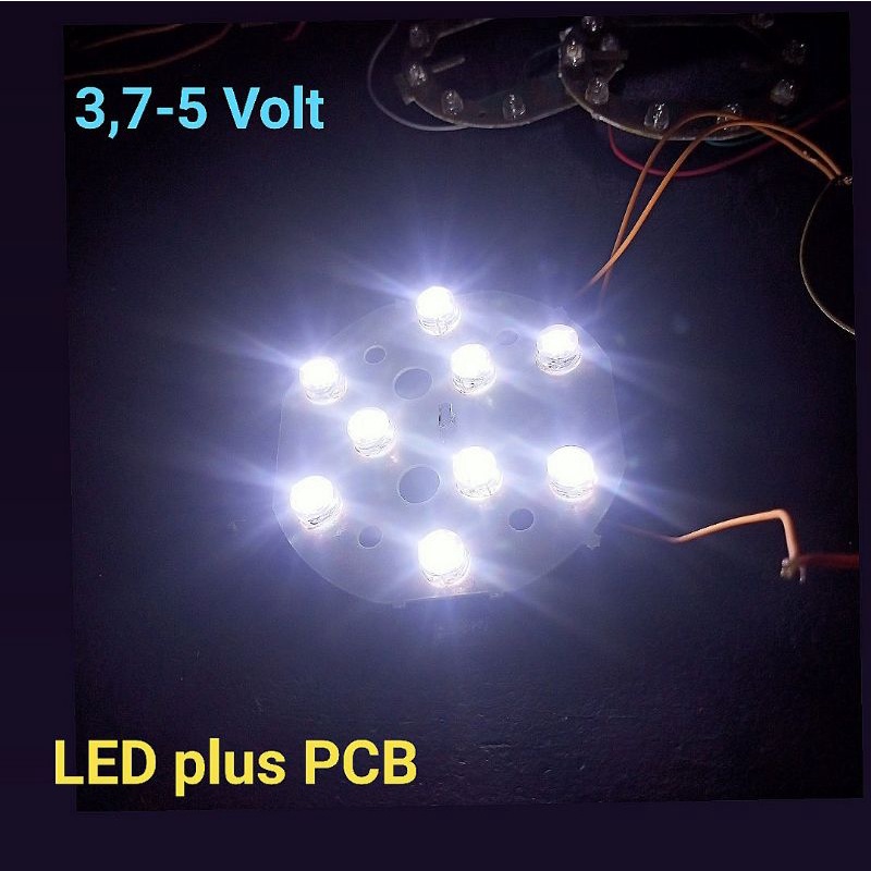 Jual Lampu LED plus PCB 3,7-5 Volt | Shopee Indonesia