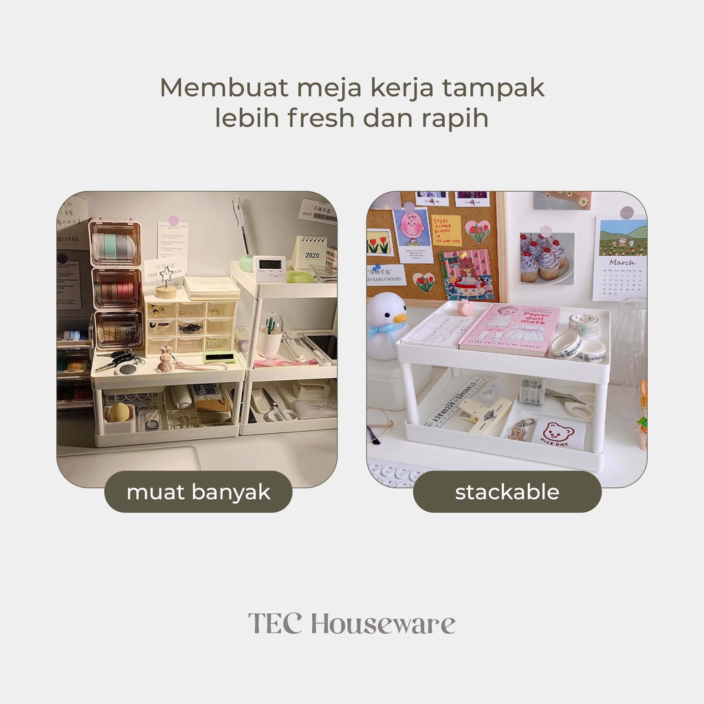 Jual 【TEC】SUGI Desk Organizer Rak Meja Stationary Rak Organizer ...