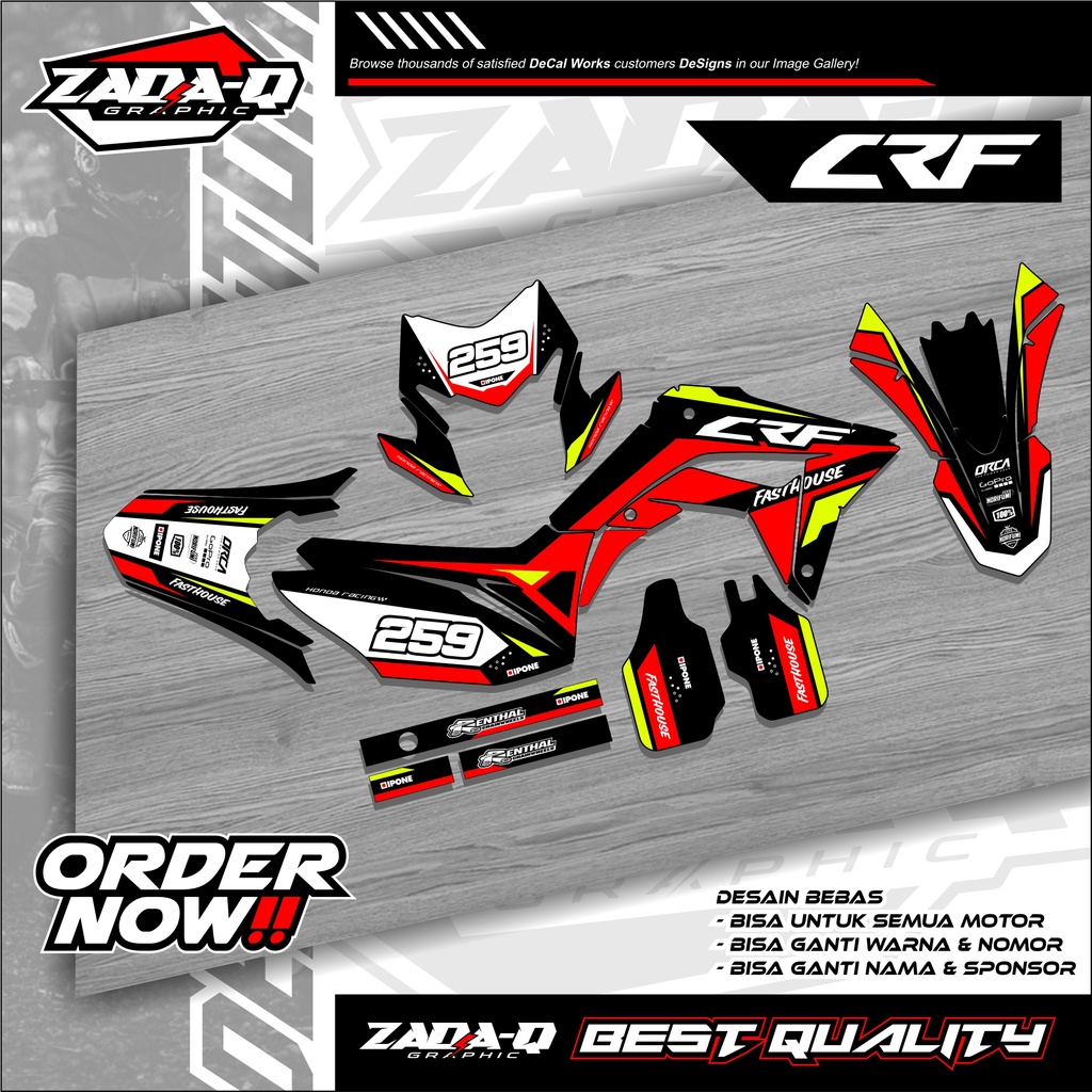 Jual DECAL CRF DESAIN SIMPLE | Shopee Indonesia