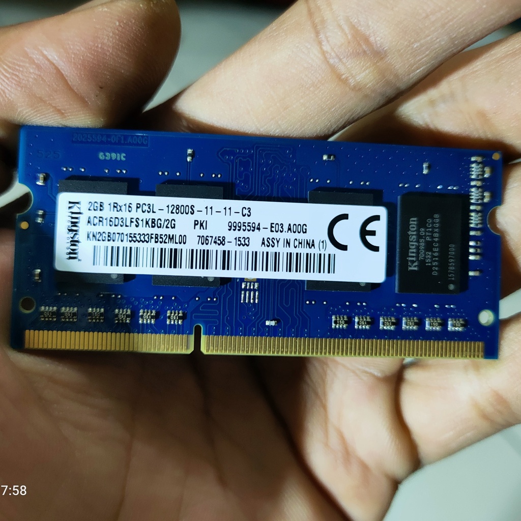 Jual Ram Laptop 2GB DDR3 PC3L 12800S 1Rx16 11-11-C3 | Shopee Indonesia