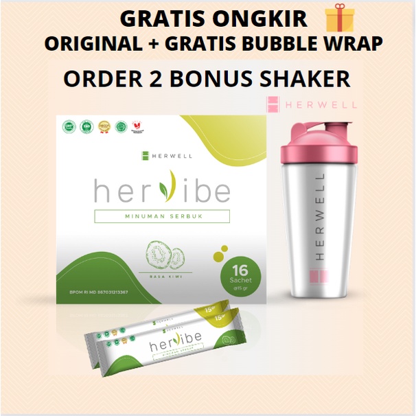 Jual HERVIBE 1 BOX HALAL FIBER ORIGINAL HERWELL OFFICIAL SUPLEMEN DIET ...