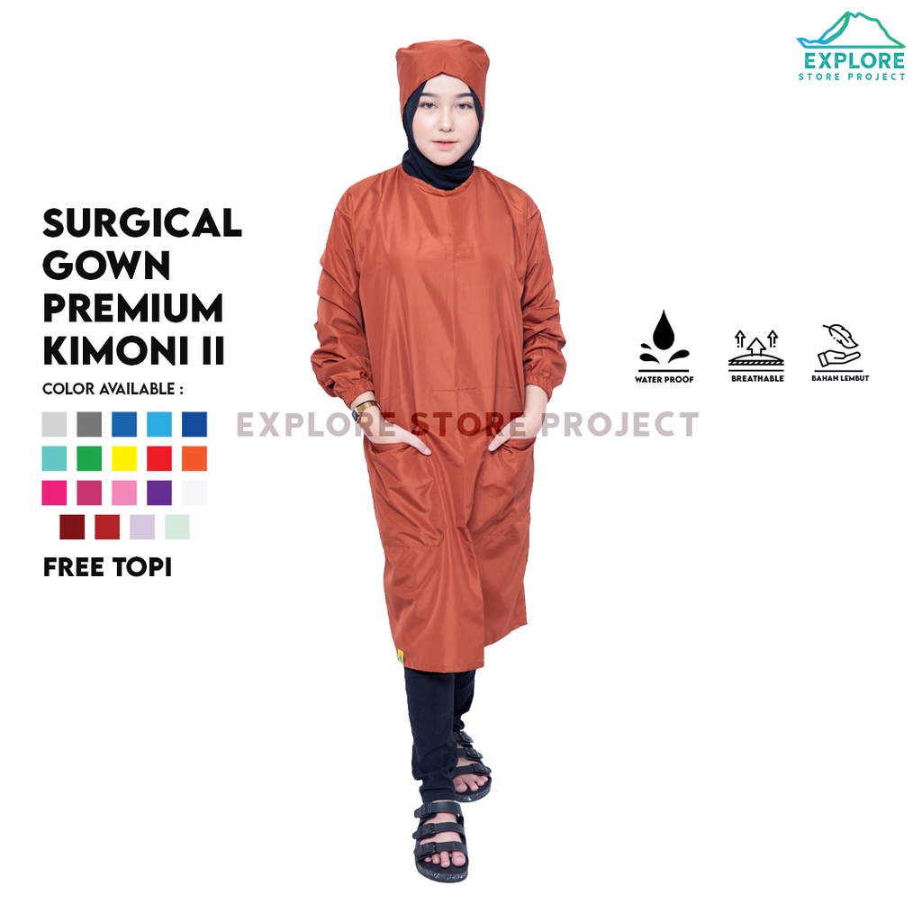 Jual Explore Store Project - Surgical Gown Waterproof | Shopee Indonesia