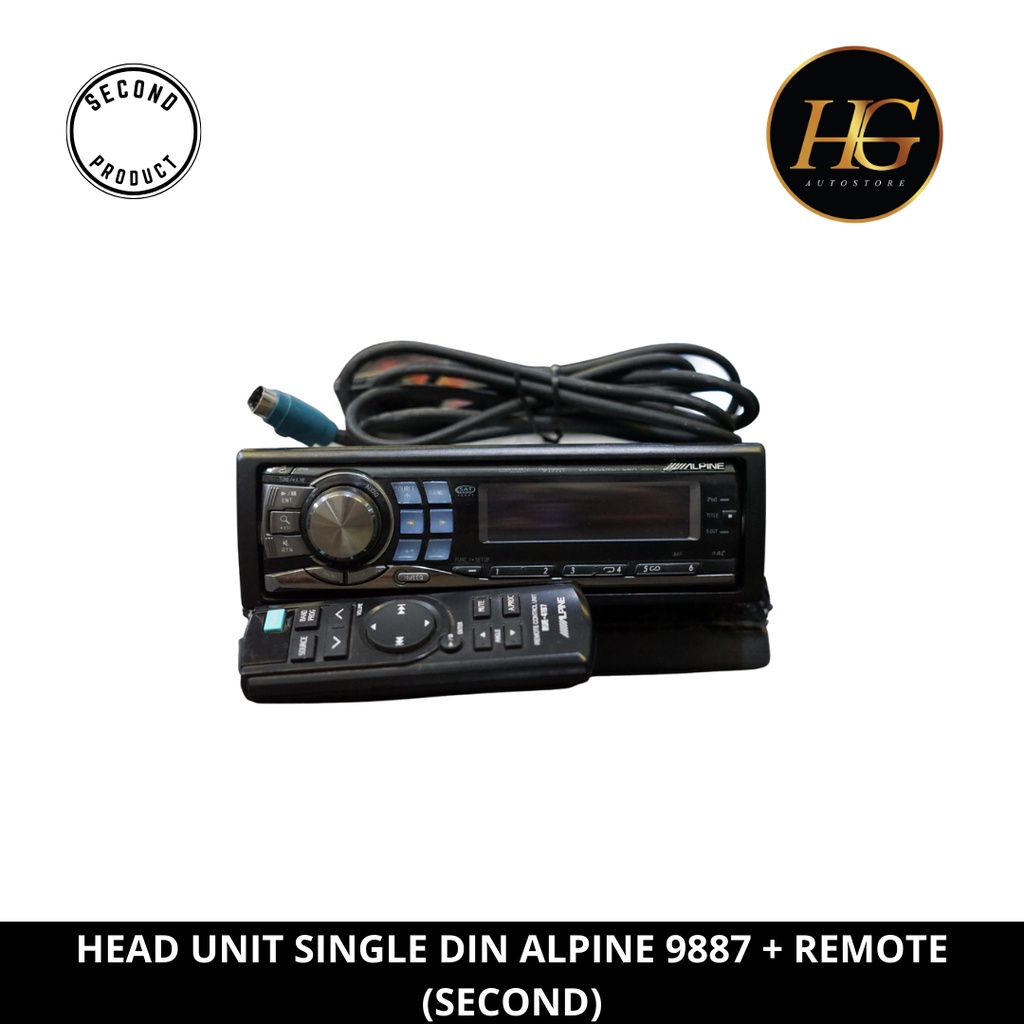 Jual Head Unit Alpine Single Din CDA 9887 (second) | Shopee Indonesia