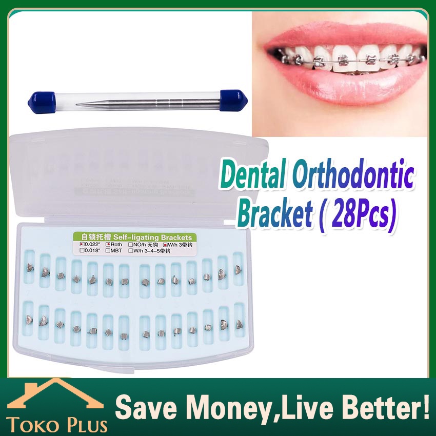 Jual Dental Orthodontic Active Self Ligating Brackets Braces Roth 0.022 ...