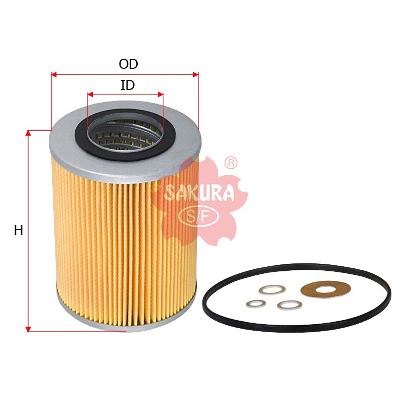 Jual Sakura Oil Filter Oli O-1808 Nissan UD Truck PE6(T), Nissan UD ...