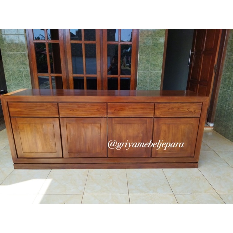 Jual Bufet minimalis kayu jati jepara | Shopee Indonesia