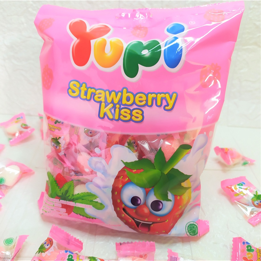 Jual Permen Yupi Love Marshmallow Strawberry Kiss Anak Anak Expired ...