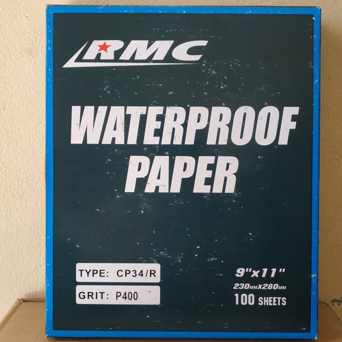 Jual 5 Lembar Kertas Amplas Gosok Duco Lembaran RMC CP34 Waterproof ...