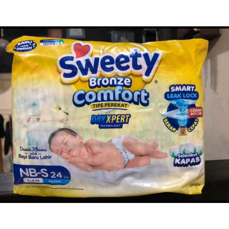 Jual Sweety Popok Bronze Comfort NB-S 24 | Shopee Indonesia