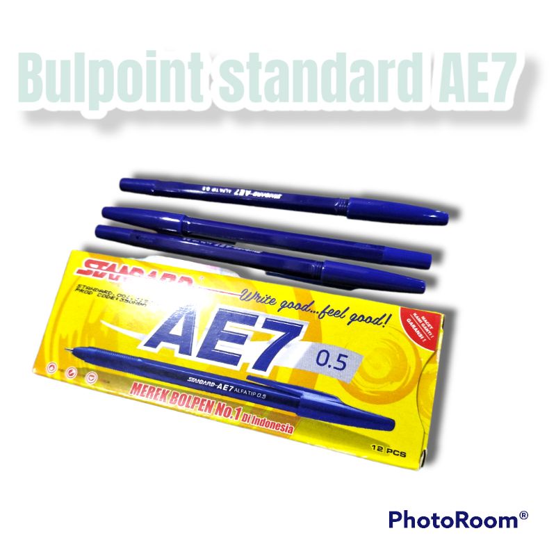 Jual Ballpoint/ Pulpen Standard AE7 ( 1lusin ) | Shopee Indonesia