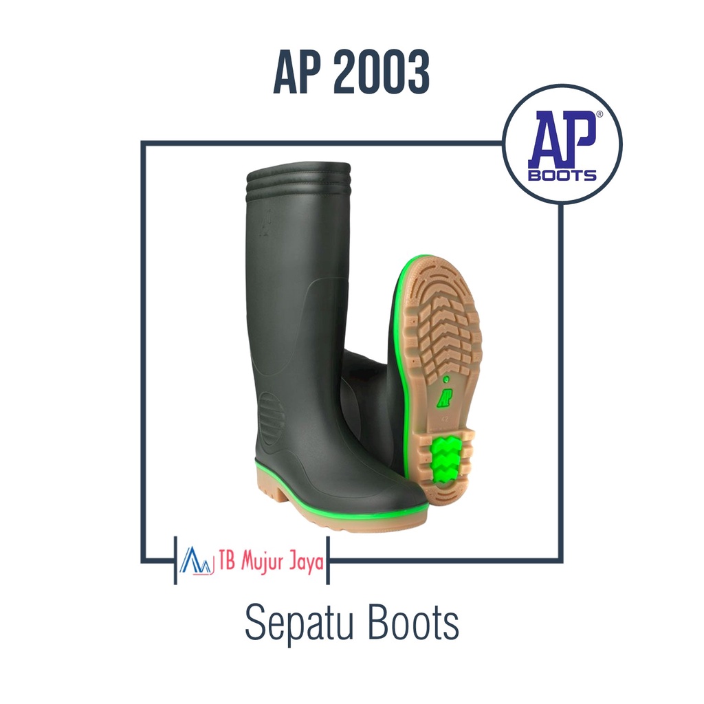 Jual AP Boots AP 2003 Sepatu Boot Hijau Tricolour | Shopee Indonesia