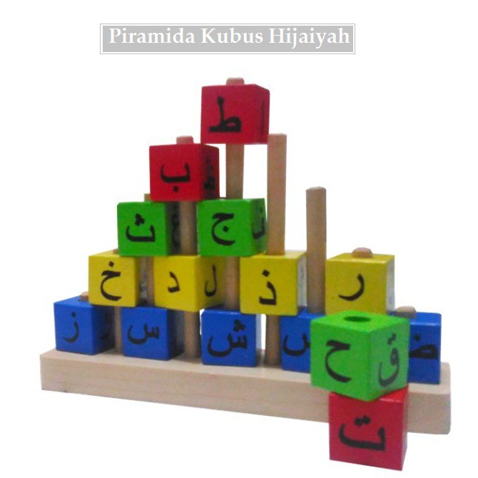 Jual Piramida Kubus Hijaiyah - Mainan Edukasi Kayu Edukatif Menara ...