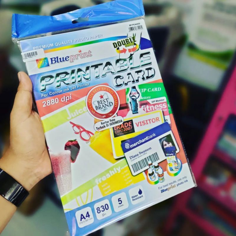 Jual BAHAN ID CARD BLUE PRINT KERTAS ID CARD PVC ID CARD BAHAN BAKU ID ...