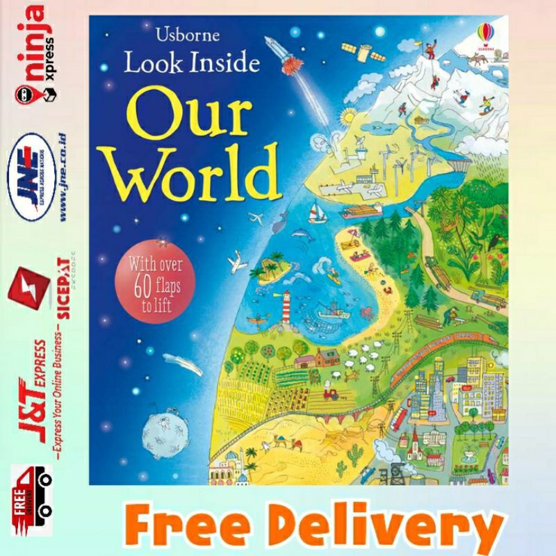 Jual Usborne Look Inside Our World | Shopee Indonesia