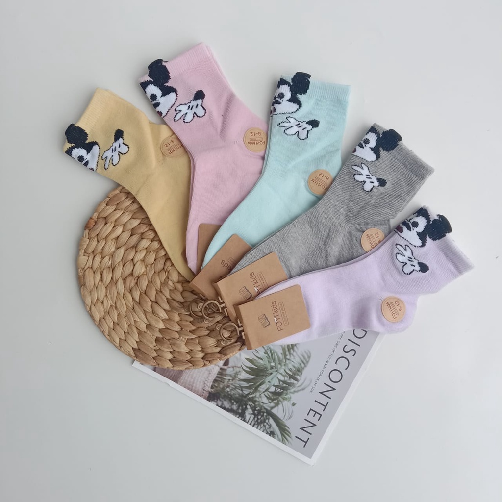 Jual KAOS KAKI ANAK MOTIF ANIMASI KARTUN MICKEY MOUSE KARAKTER LUCU ...