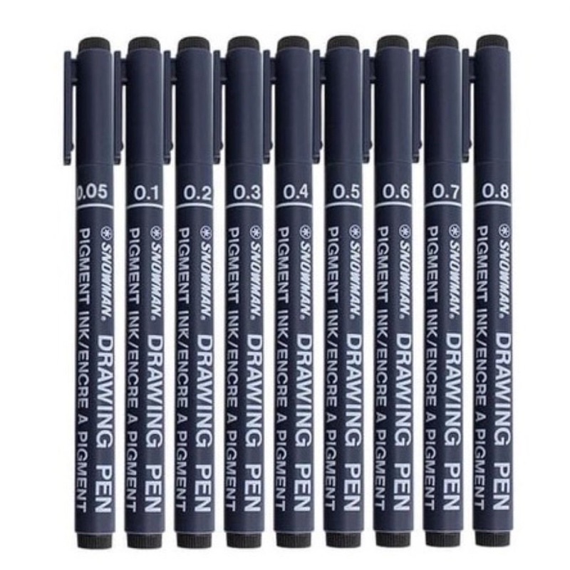 Jual Snowman Drawing Pen Black | Shopee Indonesia