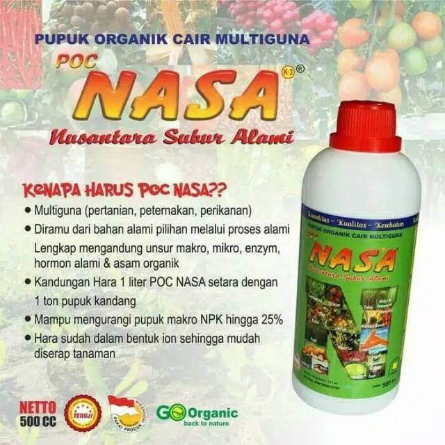 Jual PUPUK ORGANIK NASA MULTIGUNA POC NASA 500 ML UNTUK SEMUA JENIS ...