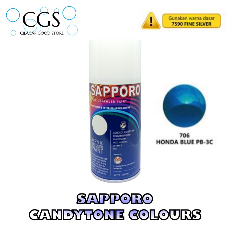 Jual SAPPORO 706 CANDYTONE BLUE - cat sapporo biru candy - sapporo ...