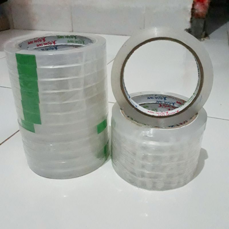 Jual Isolasi / selotip bening 1/2 inci (11 mm x 72 Y) | Shopee Indonesia
