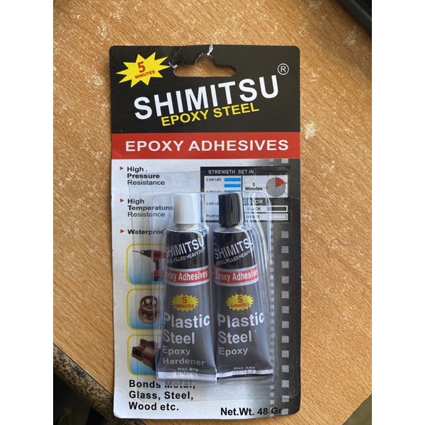 Jual Lem Plastic Steel/ lem perekat besi 24g Shimitsu Epoxy Steel ...