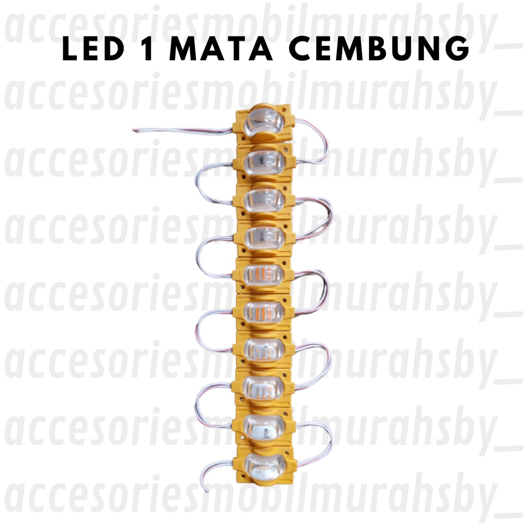 Jual Lampu Led Cembung Kaca Variasi Kolong 1 Mata Terang Truk Bus 12V ...