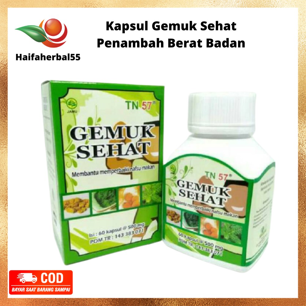 Jual Kapsul gemuk sehat Herbal Nafsu Makan Toga Nusantara 60 kapsul ...
