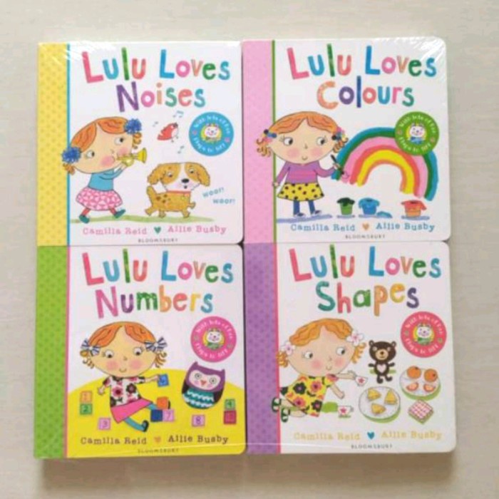 Jual Lulu Loves Colours/Shapes/Numbers/Noises Board Books (4-book pack ...
