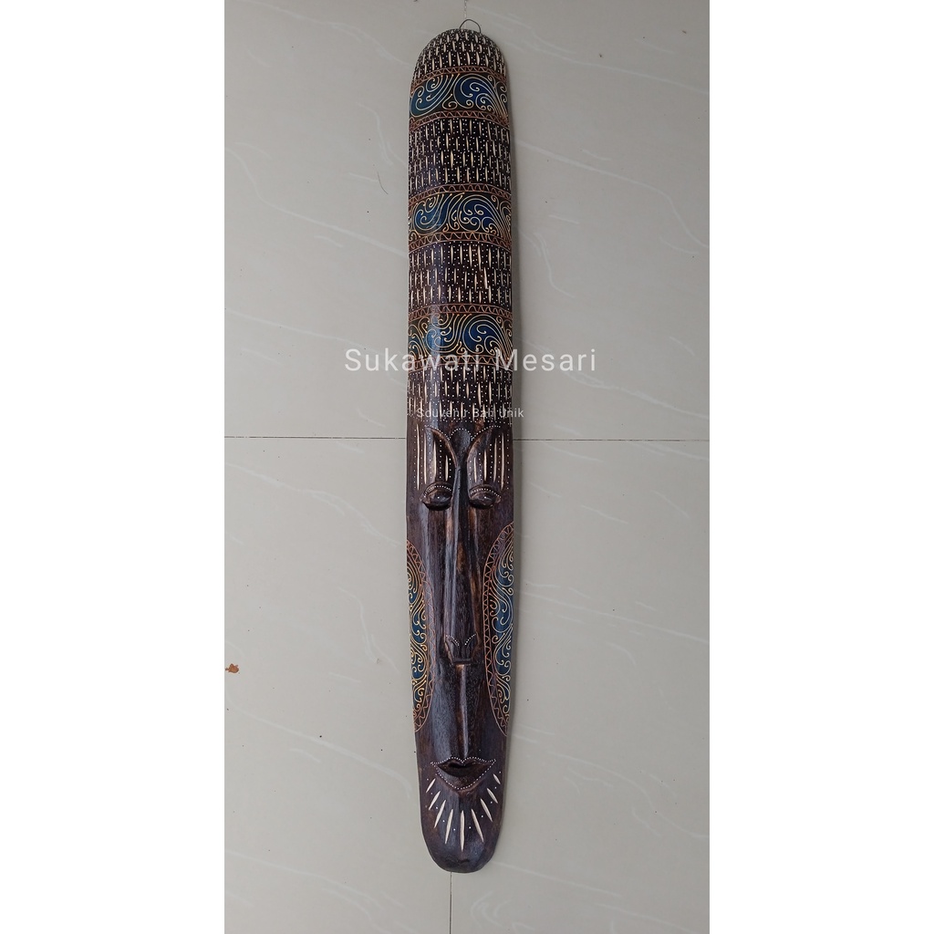 Jual Topeng Suku Asmat Aborigin Tinggi 1 meter Dekorasi Ruangan ...