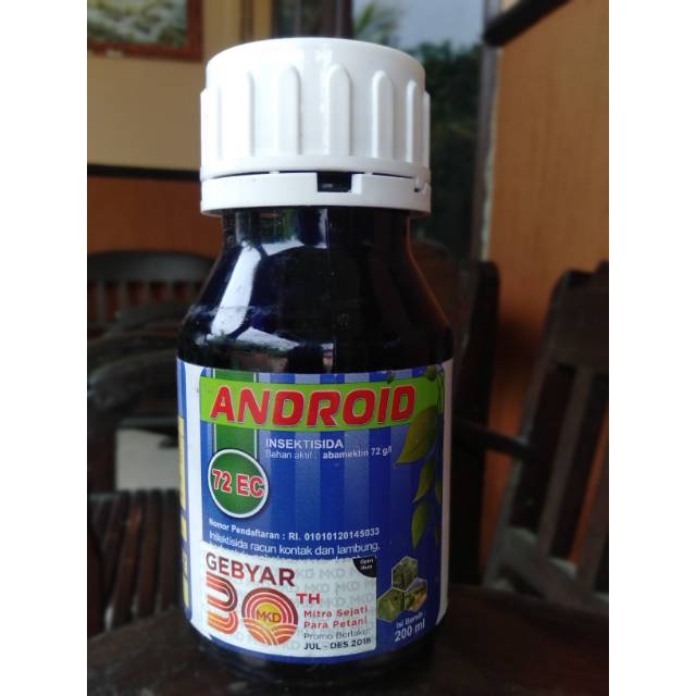 Jual INSEKTISIDA ANDROID 72 EC 200 ML, pengendali TRIPS cabai dan keong di padi | Shopee Indonesia