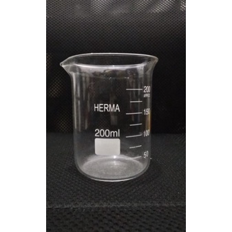 Jual Gelas Beaker Lab 200 ML Gelas Takar Kaca untuk Server kopi | Shopee Indonesia