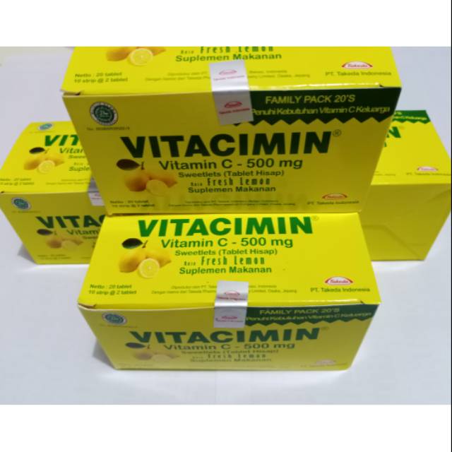 Jual VITACIMIN 1 KOTAK ISI 10 STRIP (20 TABLET) | Shopee Indonesia