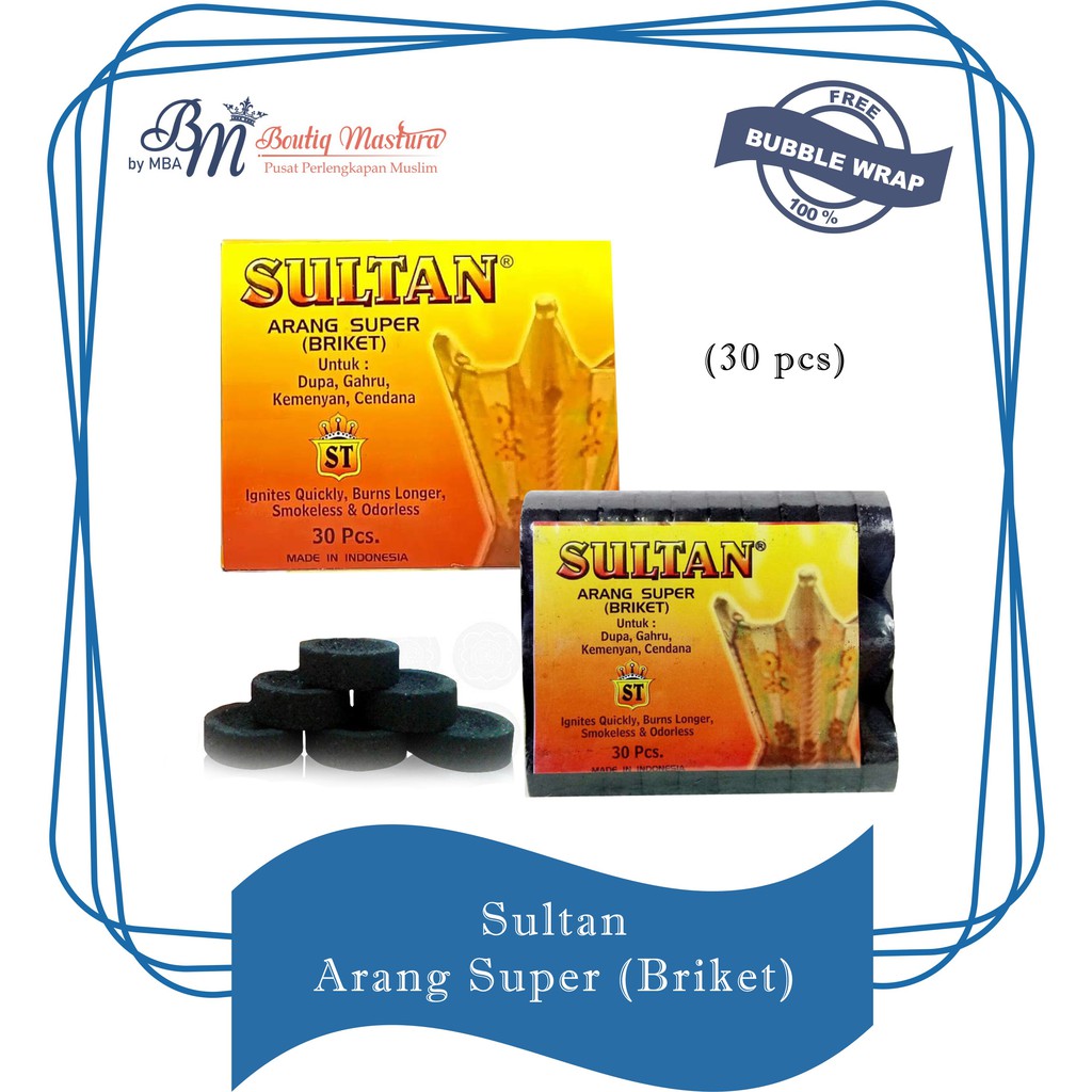 Jual Arang Super Briket Sultan Box isi 30 Polo | Shopee Indonesia