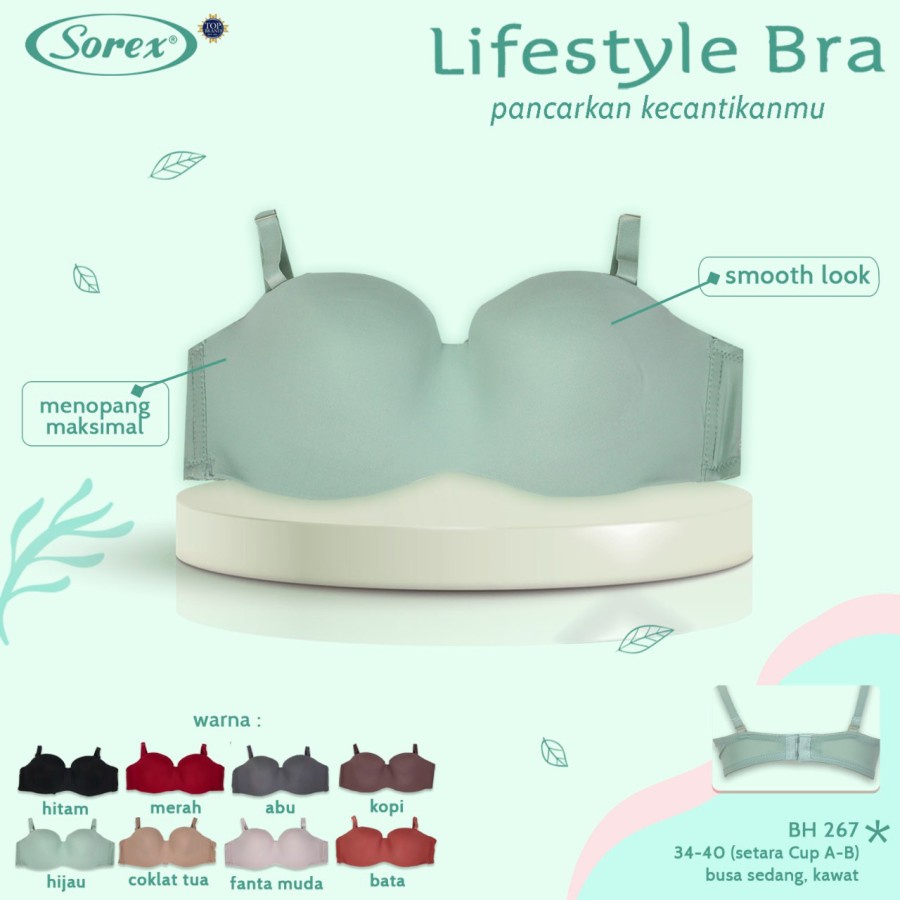 Jual bh bra seamless sorex 267 kawat kait 2 | Shopee Indonesia