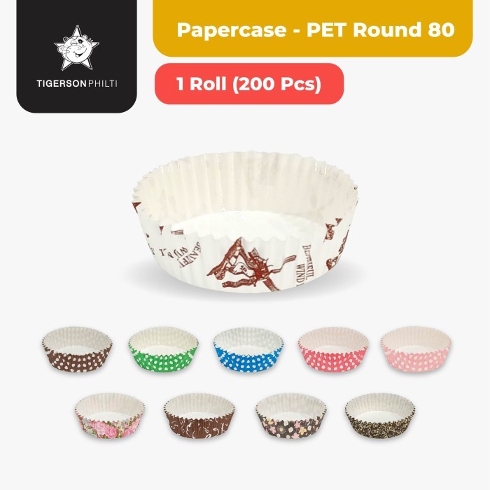Jual PET/Cup Roti/wadah roti/Kertas baking roti ukuran 80 mm | Shopee ...