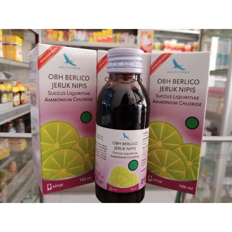 Jual OBH Berlico Jeruk Nipis Sirup 100ml - ED 03/2026 | Shopee Indonesia