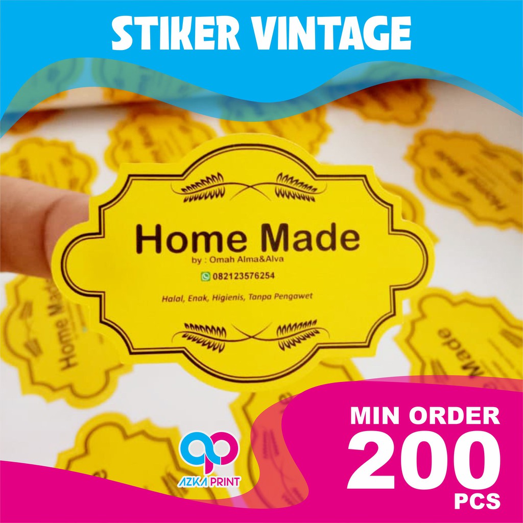 Jual CETAK STIKER LOGO - LABEL NAMA - LABEL LOGO | Shopee Indonesia