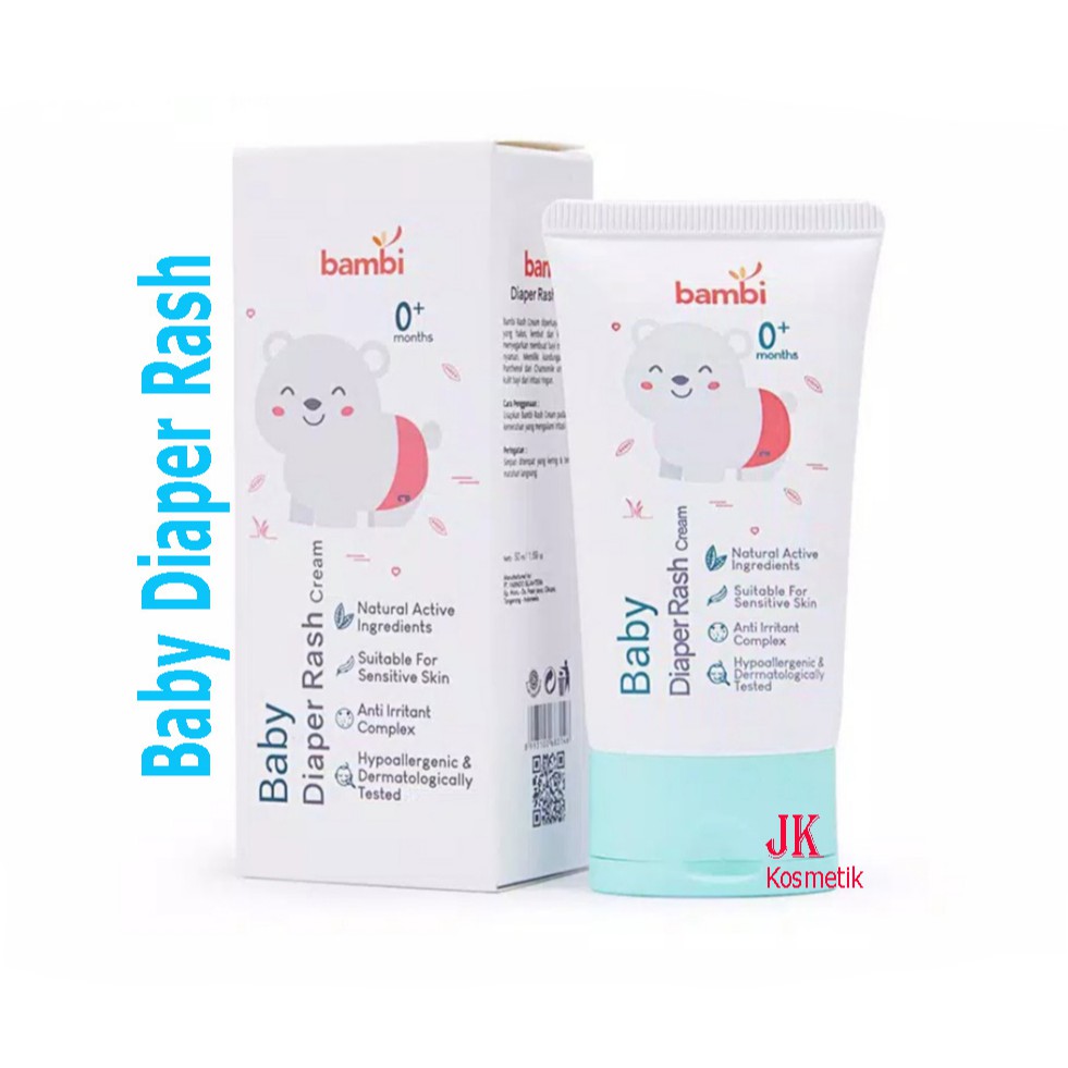 Jual bambi Baby Diaper Rash Cream 50 ml - Krim Ruam Popok | Shopee ...