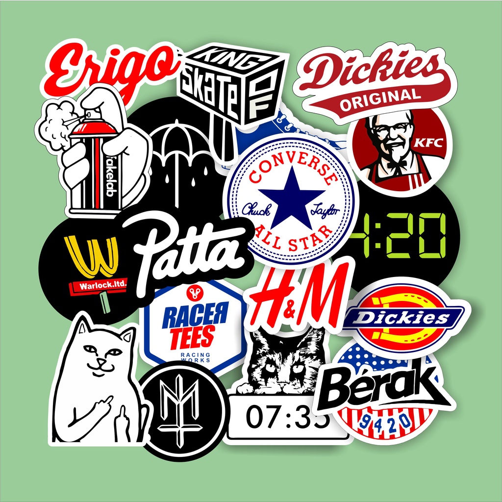Jual stiker brand pack isi 15 distro Graftac murah sticker isi 15 ...
