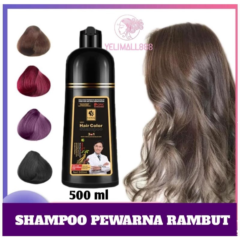 Jual (FREE GIFT) Shampo Pewarna Rambut Penghilang Uban Sampo Penghitam ...