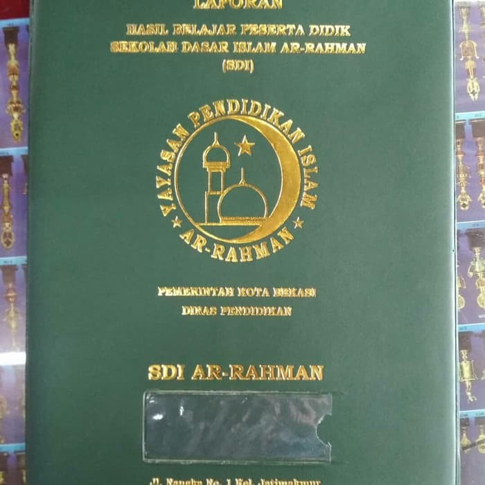 Jual Map Rapot Kurtilas / Map Ijazah Sekolah SD/SMP/SMA isi 2 Lembar ...
