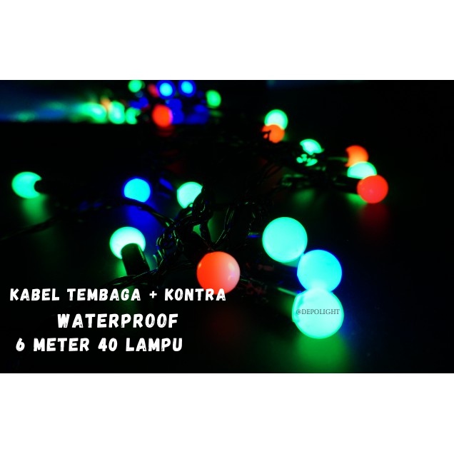 Jual Lampu Hias LED 7 Varian Kabel Hitam Rainbow Lampu Natal TUMBLR ...