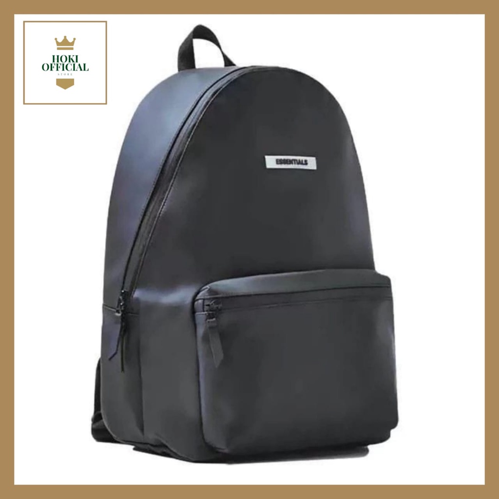Jual [COD] Tas Ransel Pria Wanita Gaya Classic Tas Sekolah Warna Solid ...